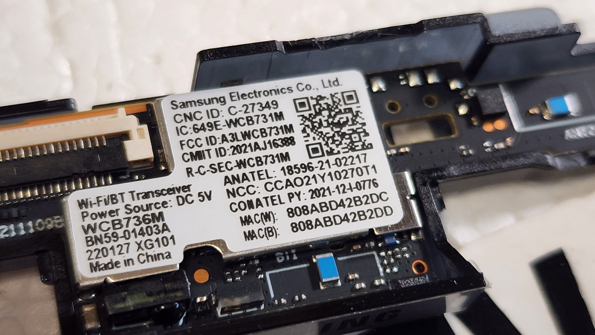BN59-01403A Samsung WCB736M Wi-Fi, Bluetooth Module, IR Remote Sensor ...