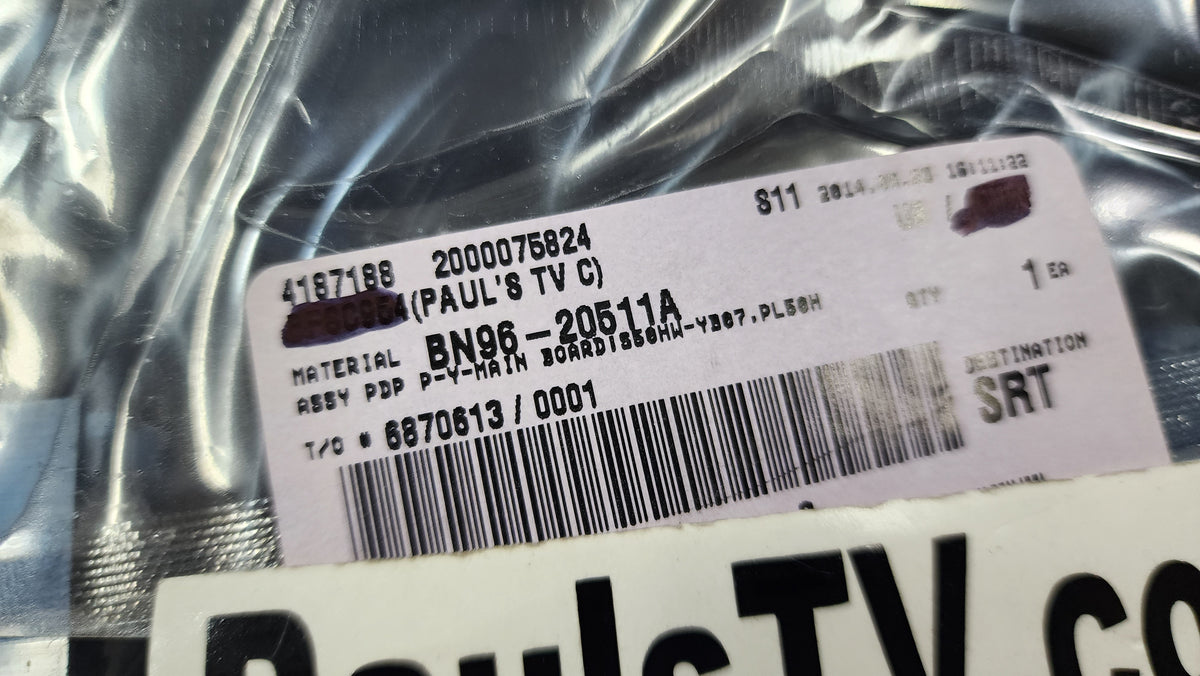 Samsung Y-Main Board BN96-20511A for Samsung PN51D450A2D / PN51D450A2D ...