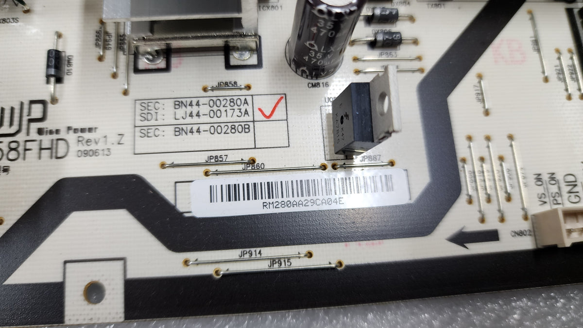 Samsung Power Supply BN44-00280A / LJ44-00173A for Samsung PN58B450 PN ...