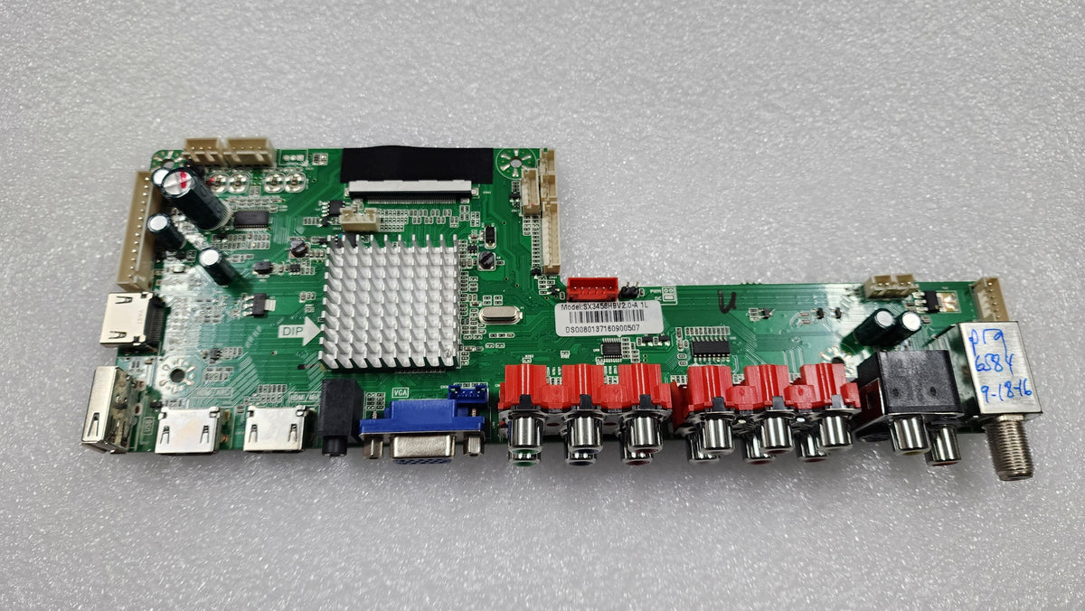 SX3458HBV2.0-A 1L Main Board for SunBriteTV. Model SB-S-65-4K-BL – Pauls TV